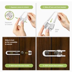 Amazon | Accents | Nib Kid Proof Cabinet Handle Locks 8pack | Poshmark